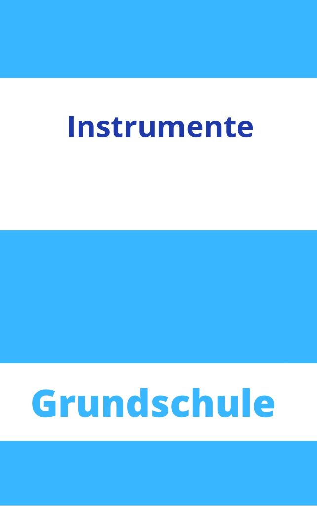 Orff Instrumente Grundschule Arbeitsblätter - Übungen