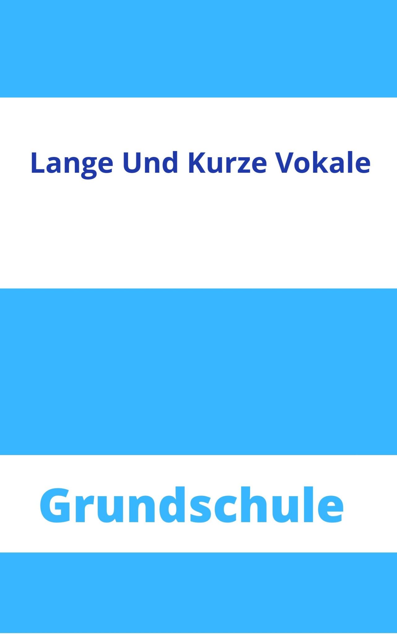 Vokale Grundschule Arbeitsblätter - Übungen